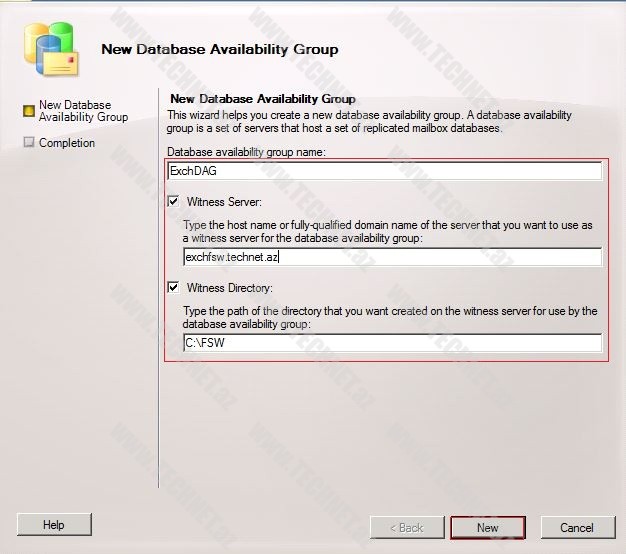 Exchange 2010 Database Availability Group – Yusifbəyli "Bilik Bazası"
